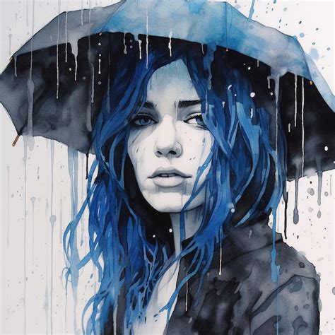 Girl Rain Art Images Free Download On Freepik