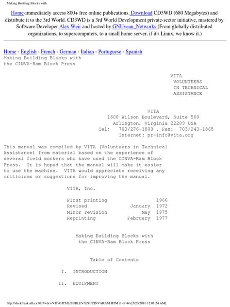 Cinva Ram Block Press Manual Pdf Computers