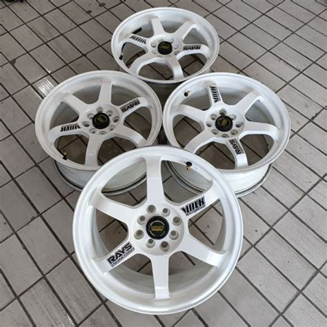 Jual Velg Mobil Bekas Te37 Ring 17 Untuk Jazz Brio Yaris Avanza Xenia