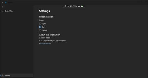 Dark Mode Titlebar Issue Microsoft TemplateStudio GitHub