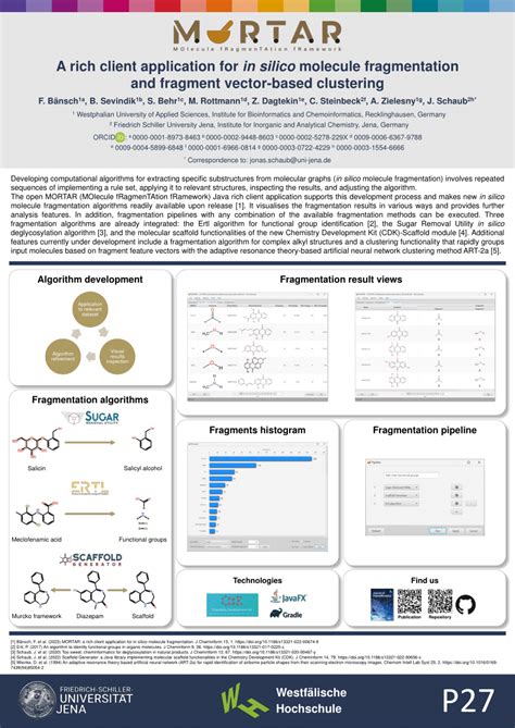 Pdf Mortar A Rich Client Application For In Silico Molecule Fragmentation And Fragment Vector