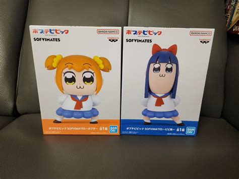 日版 Pop Team Epic Pop子 Pipi美sofvimates ポプ子 ピピ美 Bandai Namco Banpresto 模型 公仔 Figure 闊盒 興趣及遊戲 玩具