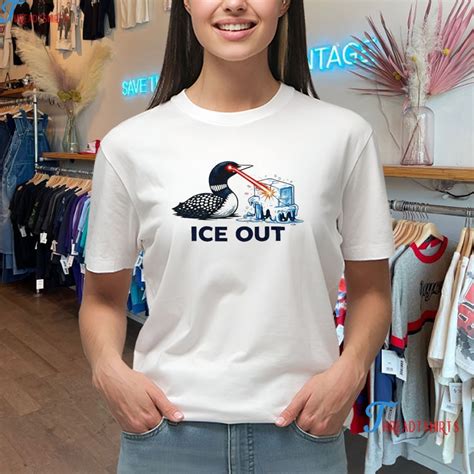 Official Minnesota Laser Loon Ice Out T Shirt Hoodie Longsleeve Tee