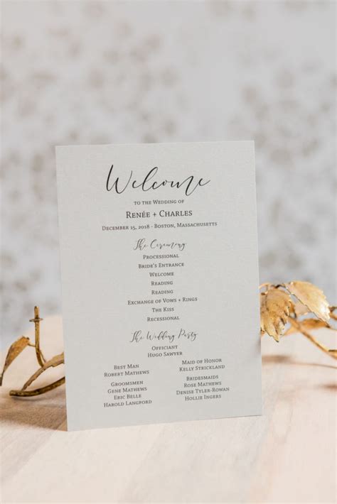 Wedding Ceremony Program Outline The Girlbossbride Guide