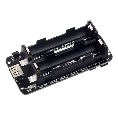 Módulo Shield Duplo Bateria 18650 Para Esp32 V8 Eletrogate 12 Anos