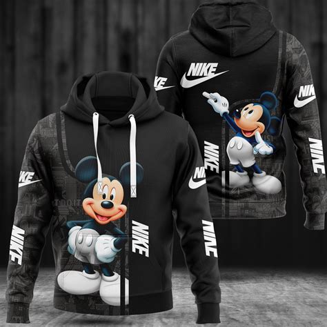 Hot Nike Mickey Mouse Black Hoodie Sweatpant
