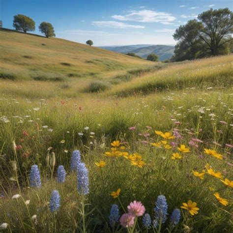 Sunny Wildflower Landscape Images Free Download On Freepik