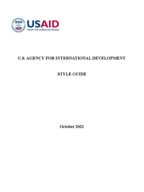 Usaid Style Guide October 2021 Pdf Comma Ellipsis