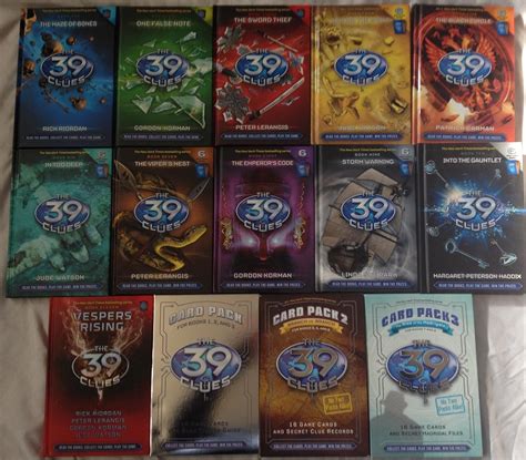 The 39 Clues Set 1 11 Series 1 Includes 3 Bonus Card Packs Rick Riordan Books