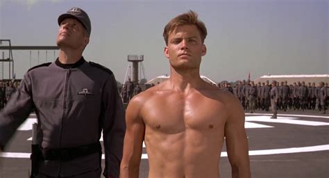 Auscaps Casper Van Dien Shirtless In Starship Troopers