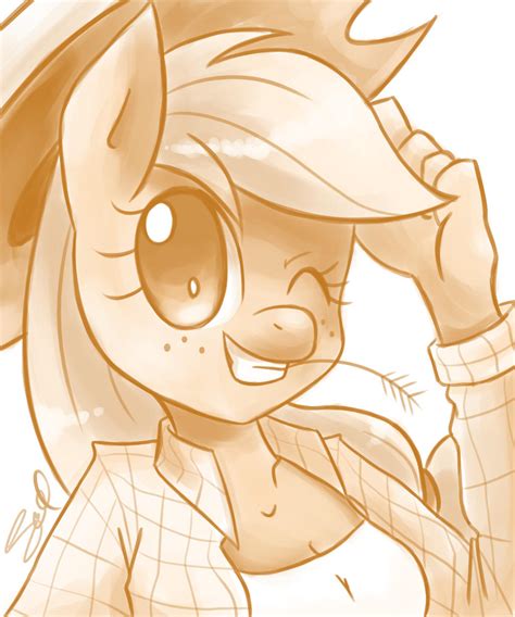 Anthro Applejack By Steffy Beff On Deviantart