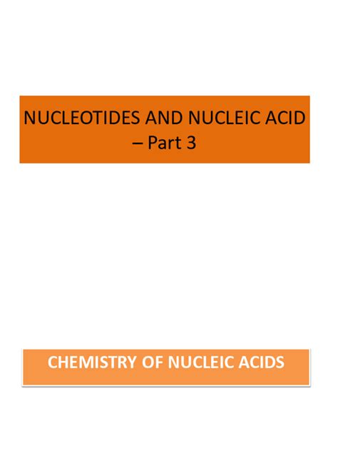 Part 3 Nucleotides Pdf Genetic Code Dna