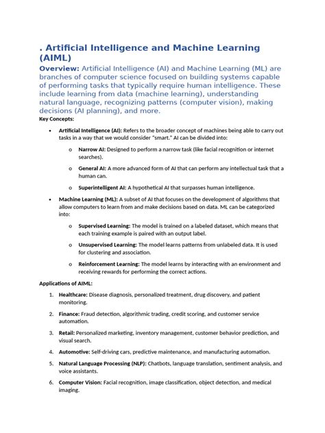 Artificial Intelligence And Machine Learning Pdf Machine Learning