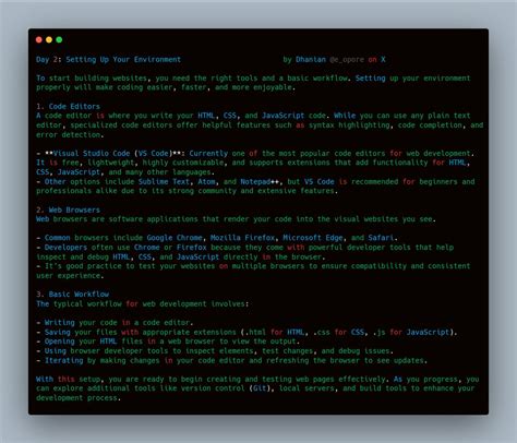 Day 2 Setting Up Your Html Environment — Codewithdhanian Buymeacoffee