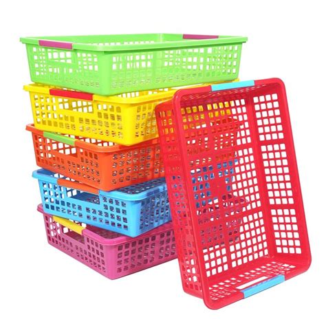 6 Pack In Trays For Teachers Plastic Classroom Paper Organizers