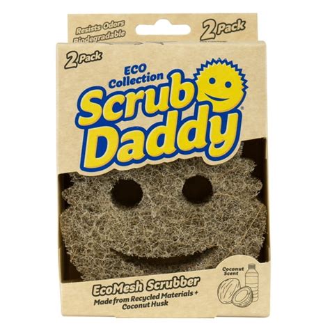 Scrub Daddy Eco Daddy Sponge For Kitchen Made From Natural Coconut