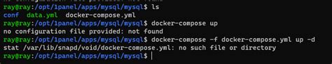 安装应用显示找不到docker Composeyml No Such File Or Directory 1panel 社区论坛 Fit2cloud 飞致云
