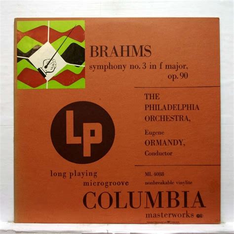 Brahms Symphony No3 In F Major Op90 By Eugene Ormandy Lp With Elyseeclassic Ref118241560