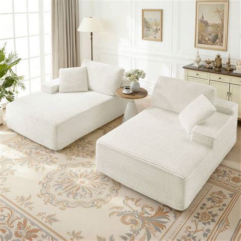 89 Extra Large Bonelss Couch Oversized Double Chaise Lounge With Deep