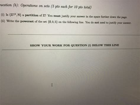 Solved October 6 2017 Cmsc 250 Problem 2 Set Theory 10