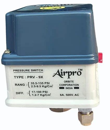 Airpro Prv 9x Air Compressor Pressure Control Switch At ₹ 1190 Piece In Surat