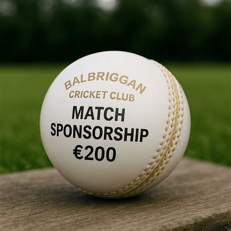 Sponsor A Match At Balbriggan Cricket