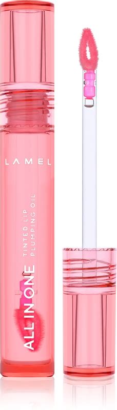 Lamel All In One Lip Tinted Plumping Oil Toniserende Lippenolie Voor