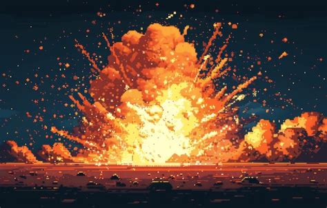 58000 Pixel Art Explosion Pictures