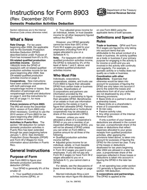 Instruction 8903 Rev December 2010