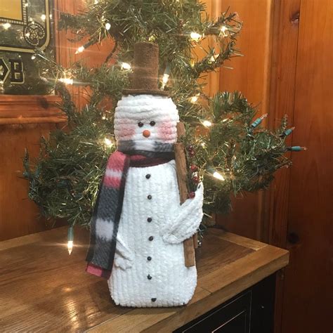 Chenille Snowman Etsy