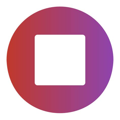 Stop Button Generic Flat Gradient Icon