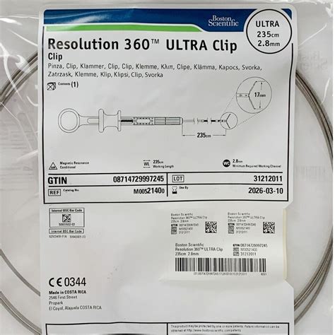 New Boston Scientific Ref M00521400 Resolution 360 Ultra Clip Exp