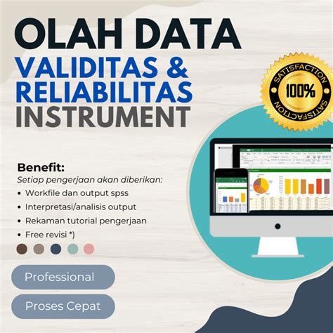 Jual Olah Data Validitas Reliabilitas Instrument Penelitianolah Data