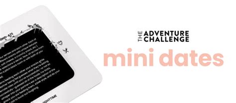 Mini Dates Supply List The Adventure Challenge