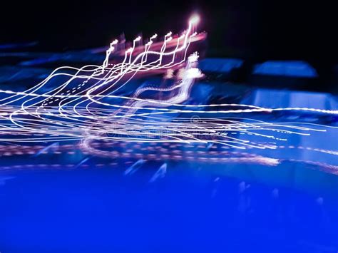 Analyze Technology Market Blurred Colored Abstract Background Stock