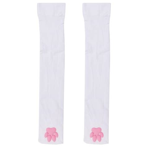 Kitty Paw Padding Thigh High Socks Cat Kitty 3d Paw Padding Pad