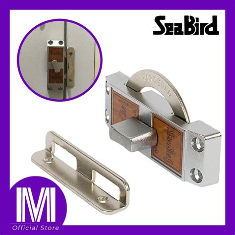 Seabird Sliding Accordion Door Latch Lock Keyless Silver Lazada Ph