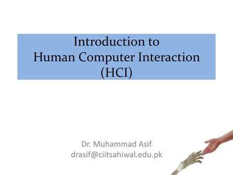 Human Computer Interaction Hci Pptx