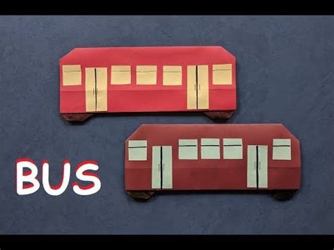 Paper Origami Bus Easy Craft Как сделать автобус из бумаги