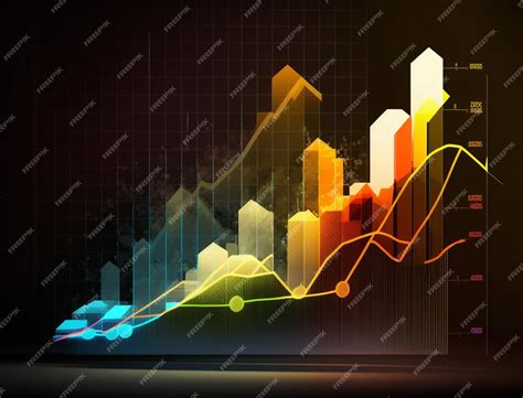 Premium Photo Arafed Graph With A Rising Arrow And A Rising Arrow