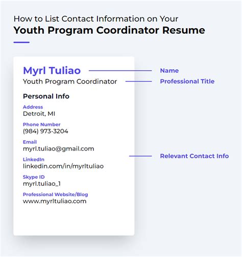 Youth Program Coordinator Resume Examples And Templates
