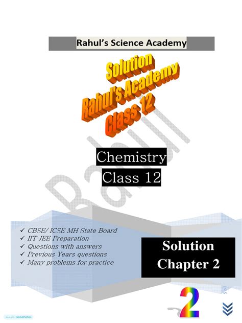 Solutions Notes Pdf