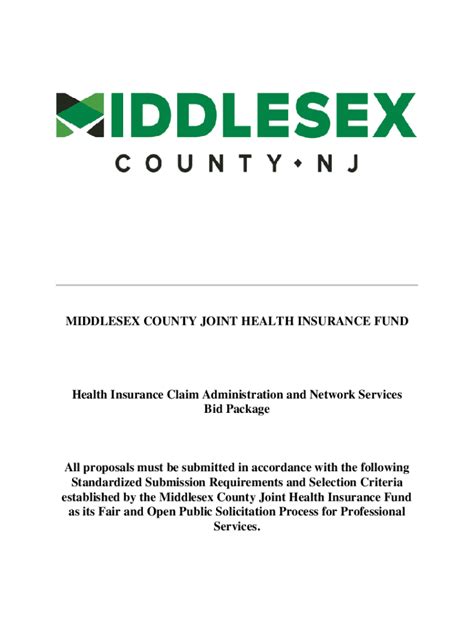 Fillable Online How To Write A Proposal For The Middlesex County Joint