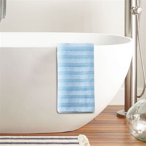 Blissal Extra Long Exfoliating Shower Towel Soft Body Scrub Towel For