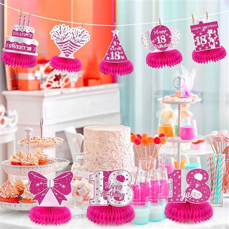 18th Birthday Party Table Decoration Ideas 18th Birthday Decorations