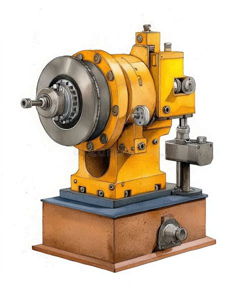 A Detailed Illustration Of An Industrial Machine Showcasing Advanced