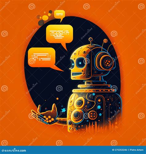 Chatbot Using And Chatting Artificial Intelligence Generative Ai Stock Illustration