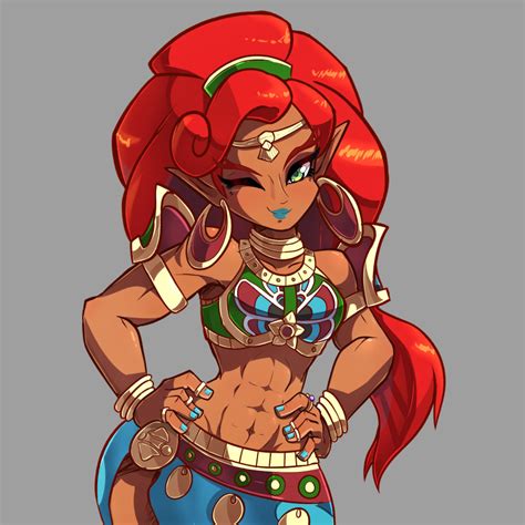 Safebooru 1girl Abs Absurdres Blue Nails Dark Skinned Female Dark
