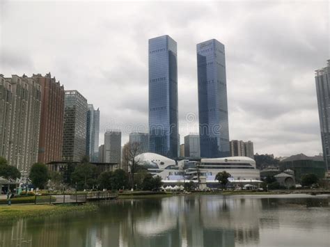 Cityscape Of Guiyang The View In The Huaguoyuan Editorial Photo