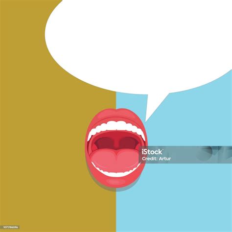 평면 디자인 비즈니스 벡터 일러스트 레이 션 개념 빈 복사본 공간 현대 추상 배경 기하학적 요소 오픈 입 표현 깜짝 갈라지는
